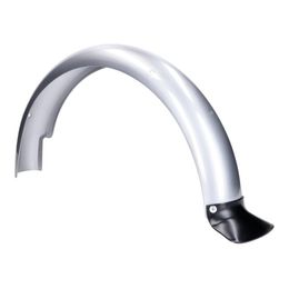 Kotfl&uuml;gel / Schutzblech hinten, silber pulverbeschichtet inkl. Spritzschutz f&uuml;r Simson S50, S51, S70