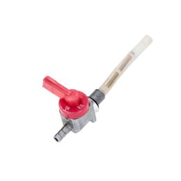 Benzinhahn Anschluss M10 x 1 Kunststoff Rot f&uuml;r Peugeot 103, Mobylette, Motobecane, Garelli