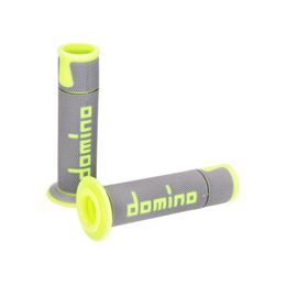 Griffe Satz Domino A450 On-Road Racing grau / gelb mit offenen Enden