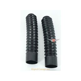 Gabelfaltenbalg Gummi 52/34mm 250mm Schwarz f&uuml;r Yamaha, DT 50
