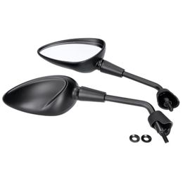 Spiegel Set M8 kurz, schwarz matt f&uuml;r Vespa GTS HPE, Sprint, Primavera