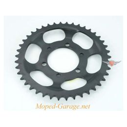 Kettenrad Esjot Stahl 42 Z&auml;hne Schwarz f&uuml;r Z&uuml;ndapp ZX 25, ZL ZE 40, ZS Star 1, 2, KTM, Hercules, Puch, Kreidler