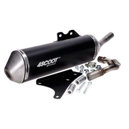 Auspuff Tecnigas 4Scoot TRE f&uuml;r Vespa Primavera / Sprint, Piaggio Liberty / Zip 50 iget Euro4 / Euro5