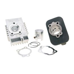 Zylinderkit Polini Grauguss Racing 63ccm 10mm Kolbenbolzen f&uuml;r Piaggio Si, CBA, Eco, Bravo