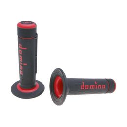 Griffe Satz Domino A020 Off-Road Halbwaffel schwarz / rot