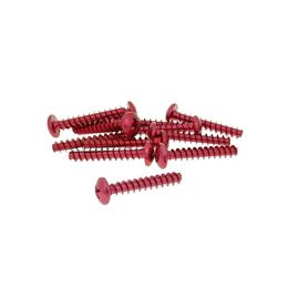 Schraubensatz 12 St&uuml;ck Verkleidung rot - 5x30