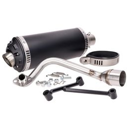 Auspuff Power1 Aluminium schwarz f&uuml;r Vespa Primavera, Sprint, Zip 4T 50 Euro2