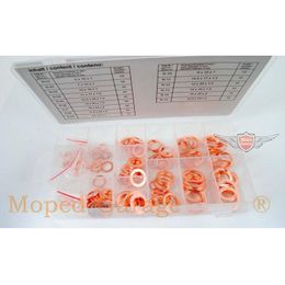 Dichtring Sortiment Kupfer 150-teilig f&uuml;r Z&uuml;ndapp, Kreidler, Hercules, Puch, Mofa, Moped, Mokick