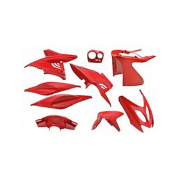 Verkleidungskit EDGE 9-teilig rot f&uuml;r Yamaha Aerox, MBK Nitro
