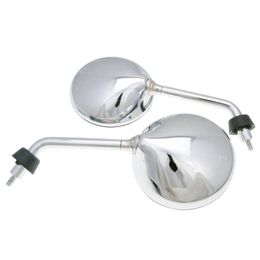 Spiegel Set M8 Chrom kurz f&uuml;r Vespa GTS, GTV, LXV, LX, S, Primavera, Sprint