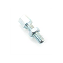 Einstellschraube Sechskant M8 x 27mm 10mm Durchmesser 4mm Bohrung f&uuml;r Mofa, Moped, Mokick