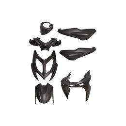 Verkleidungskit 7-teilig schwarz matt f&uuml;r Yamaha Aerox, MBK Nitro 2013-2017