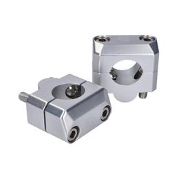 Lenkerklemme Set Doppler 22mm auf 28,6mm silber