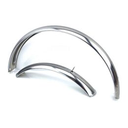 Schutzblechsatz Metall Chrom 550mm/400mm 55mm f&uuml;r Mofa, Moped, Mokick