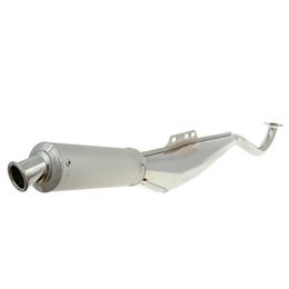 Auspuff Tecno Reso verchromt / Alu f&uuml;r Puch Maxi