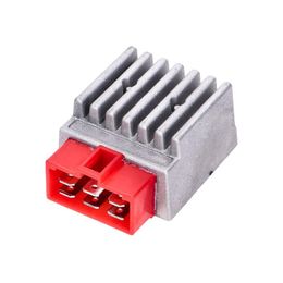 Regler / Gleichrichter mit Blinkgeber, Stecker rot für Derbi Senda, GPR, Aprilia RX, SX 50, Gilera RCR