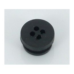 Durchf&uuml;hrungsgummi 4 Bohrungen 9mm Schwarz f&uuml;r Hercules, Miele, DKW, Rixe, KTM Mofa Moped