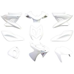 Verkleidungskit EDGE 9-teilig wei&szlig; matt f&uuml;r Yamaha Aerox, MBK Nitro
