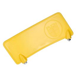 Schutzblechspoiler gelb mit Puch-Logo f&uuml;r Puch Maxi Mofa