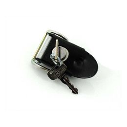 Sitzbankschloss schwarz Metall f&uuml;r Yamaha DT 50 M, RD 50 M