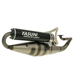 Auspuff Yasuni Scooter Z schwarz für Minarelli liegend