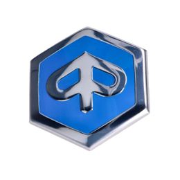 Cif Emblem Piaggio zum Stecken 6-eckig 42x48mm f&uuml;r Piaggio Beverly, Carnaby, X7, X8, X10