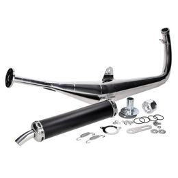 Auspuffanlage Motegra Racing f&uuml;r 60-110ccm poliert inkl. Endschalld&auml;mpfer f&uuml;r Simson S50, S51, S70