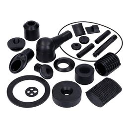 Kleinteile Kit Gummi, schwarz f&uuml;r Vespa PX, PE 125-200