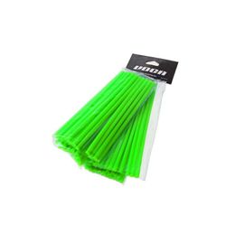 Speichencover Set VOCA 215mm vorn, 190mm hinten - je 38 St&uuml;ck - neongr&uuml;n