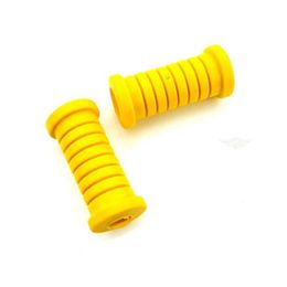 Beifahrerfu&szlig;rastengummis 2 St&uuml;ck gelb f&uuml;r f&uuml;r Simson S50, S51, S70, S53, SR50, SR80, KR51/1, KR51/2, SR4-2, SR4-3, SR4-4
