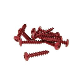 Schraubensatz 12 St&uuml;ck Verkleidung rot - 6x30