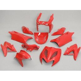 DMP Verkleidungskit 11-teilig rot f&uuml;r Yamaha Aerox, MBK Nitro 50ccm, 100ccm 2-Takt