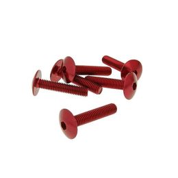 Schraubensatz 6 St&uuml;ck Verkleidung rot - M6x30