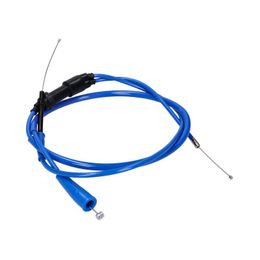 Gaszug komplett Doppler PTFE blau f&uuml;r Derbi Senda 00-, Gilera SMT, RCR -05