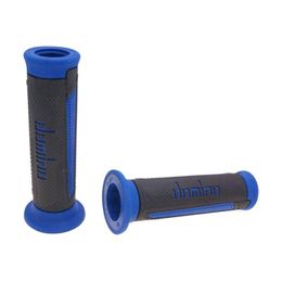 Griffe Satz Domino A350 On-Road anthrazitgrau / blau mit offenen Enden