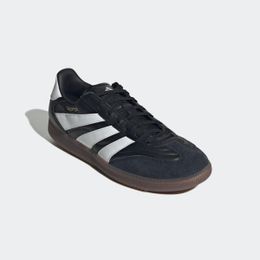 Fußballschuh adidas Performance "PREDATOR FREESTYLE IN", Gr. 46, schwarz-weiß (core schwarz, cloud weiß, gold metallic), Leder, Synthetik, Schuhe, geeignet als Hallenschuhe