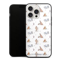 DeinDesign iPhone 15 Pro Max Handy Premium Silikon H&uuml;lle Handyh&uuml;lle schwarz Case Disney Winnie The Pooh Official Licensed Product Silikon Premium Case