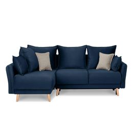 KONSIMO Ecksofa Belmos blau Ma&szlig;e (cm): B: 234 H: 100 Sofas > Sofas nach Material > Stoffsofas &raquo; Sofa DE