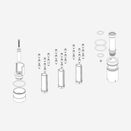 Herzbach MODUL7 PUSH Verl&auml;ngerung 25 mm, f&uuml;r Thermostat, 3 Verbraucher, 70.738003.1.09,