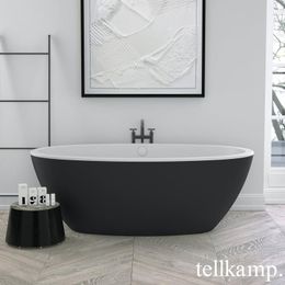 Tellkamp Space Freistehende Oval-Whirlwanne, W100-058-S0-AUF/WMWMEB,
