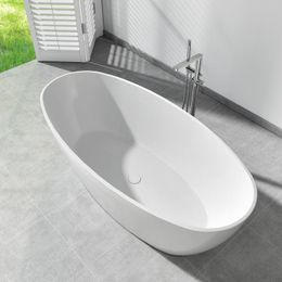 evineo ineo4 pro freistehende Badewanne L: 170 B: 80 cm, BE4018WH,