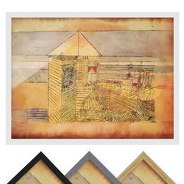 Kunstdruck mit Rahmen Paul Klee - Wunderbare Landung