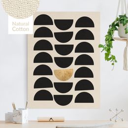 Bilderwelten Leinwandbild Geometrischer Halbkreis II