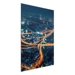 Bilderwelten Alu-Dibond Outdoor Bild Eine Nacht in Bangkok