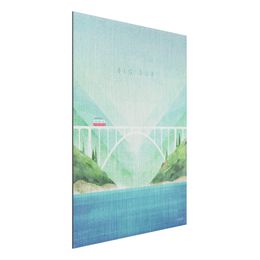 Bilderwelten Alu-Dibond Outdoor Bild Reiseposter - Big Sur