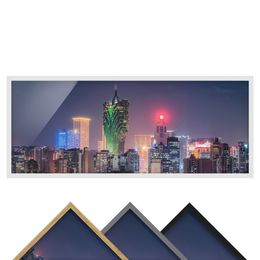 Bild mit Rahmen Nachtlichter von Macau