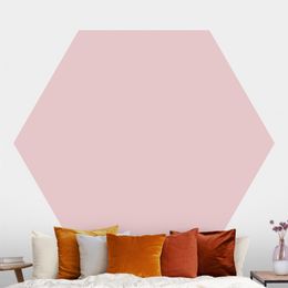 Hexagon Fototapete selbstklebend Colour Rose
