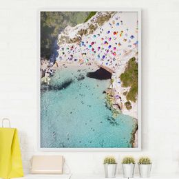 Bild mit Rahmen Urlauber am Strand II