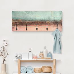 Bilderwelten Wandgarderobe Pastell Sommer mit Gold