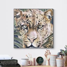 Wechselbild Leopard im Dschungel